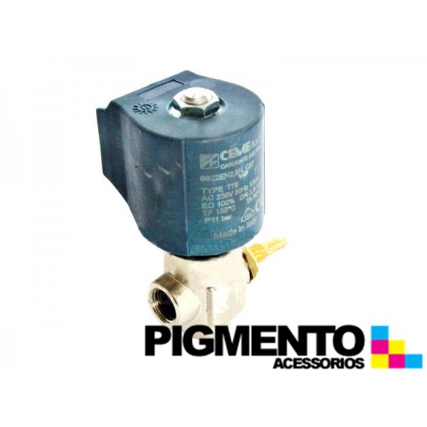 ELECTROVALVULA CEME 1/4 F/F C/ REGUL. VAPOR P/ MAQ.VAPOR TYPE 778 ...